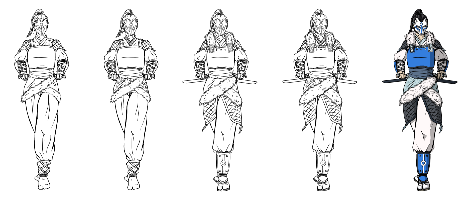 Character Line Up: O-Kami Michino - Illustrations ART street