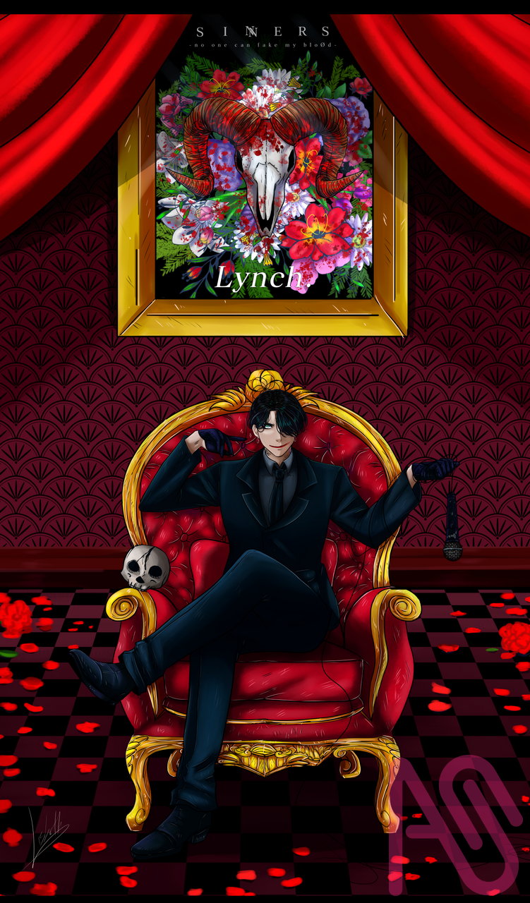 Japanese vocalist Lynch. portrait manga anime Anemone064 ...