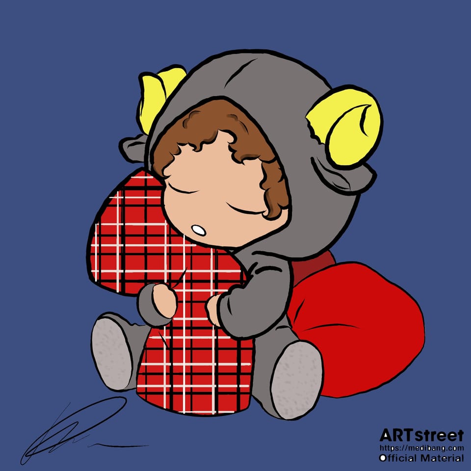 Sleepy little one astrogirl - Illustrations ART street