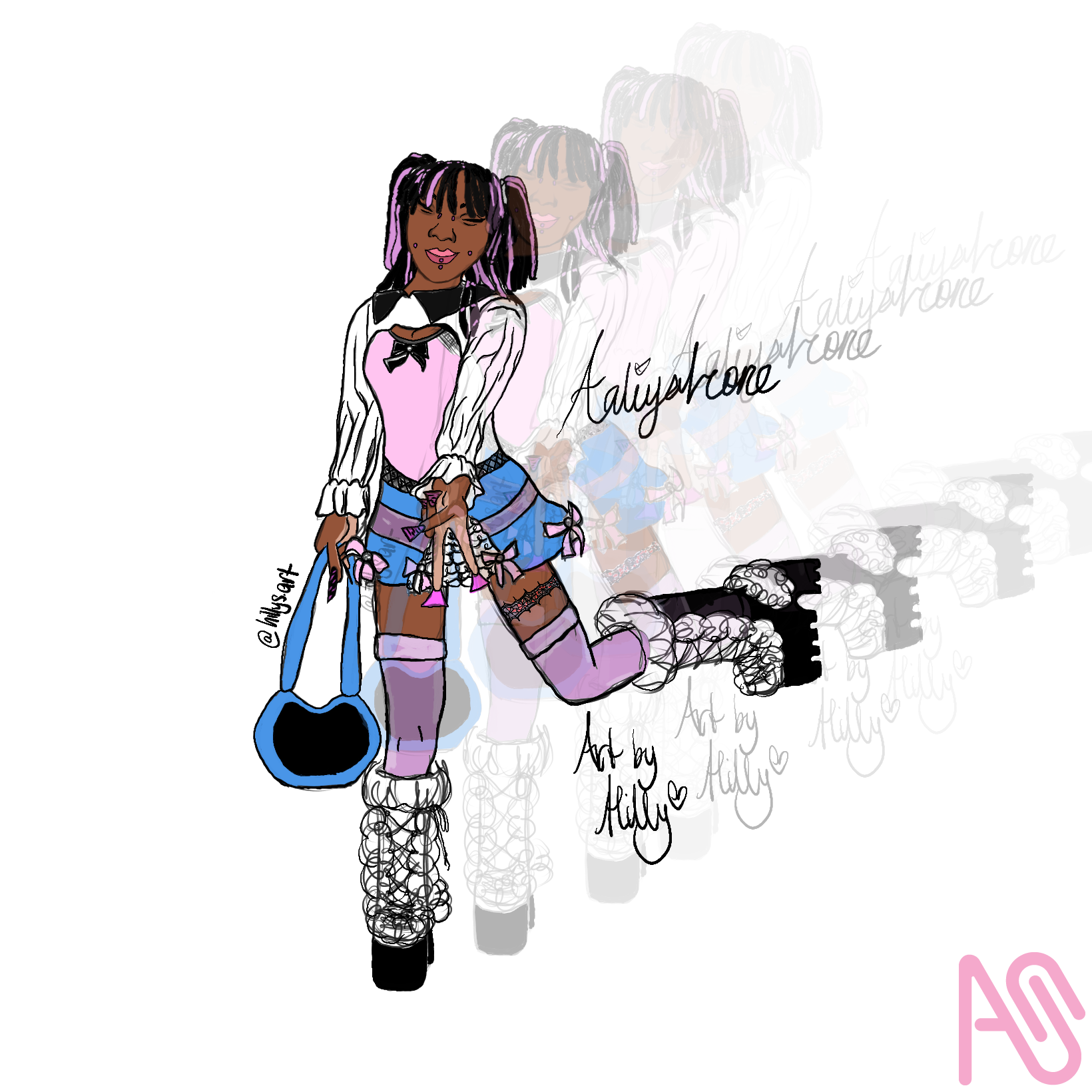 Aaliyahcore #1 refined Hilly1212 - Illustrations ART street
