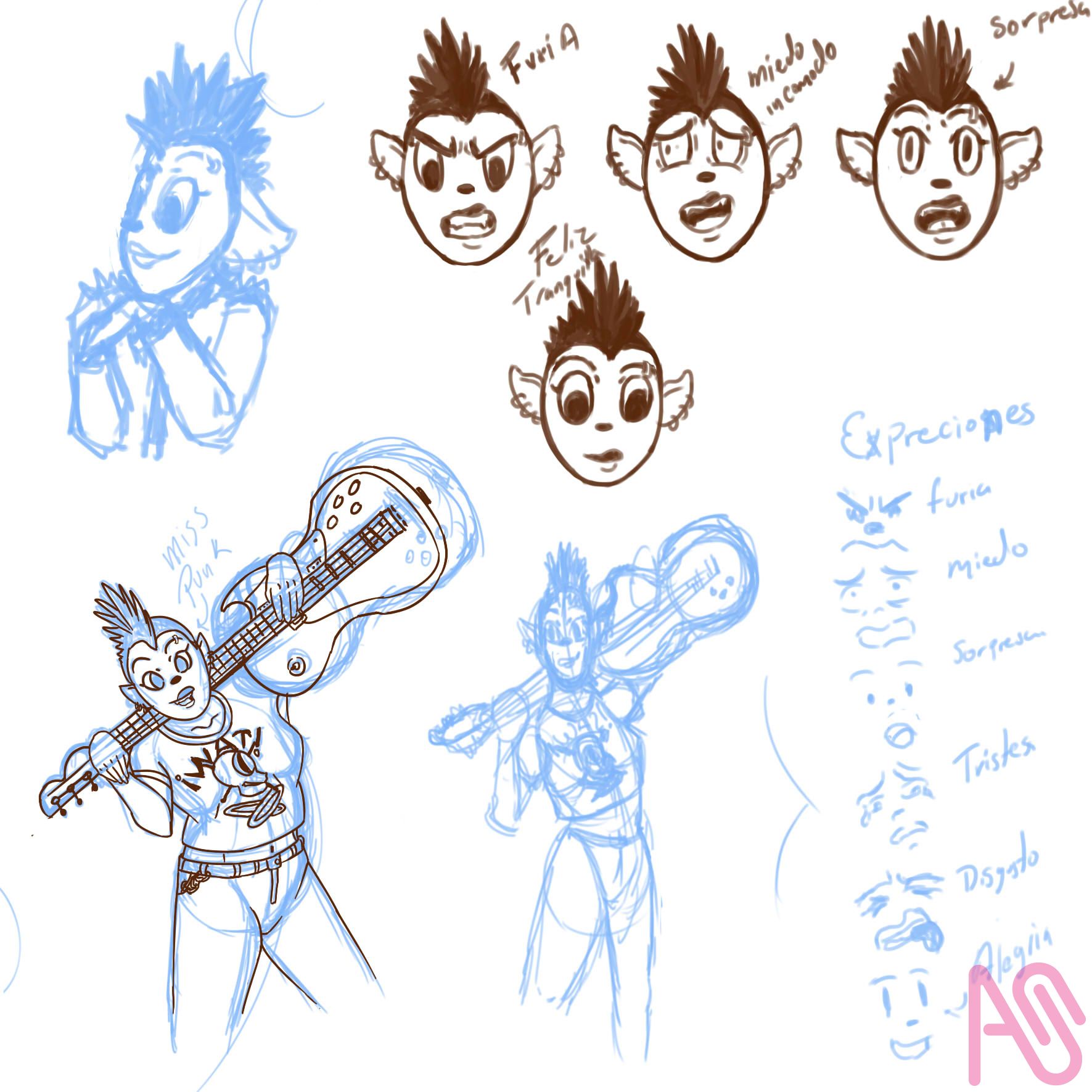 miss punk gatosol - Illustrations ART street