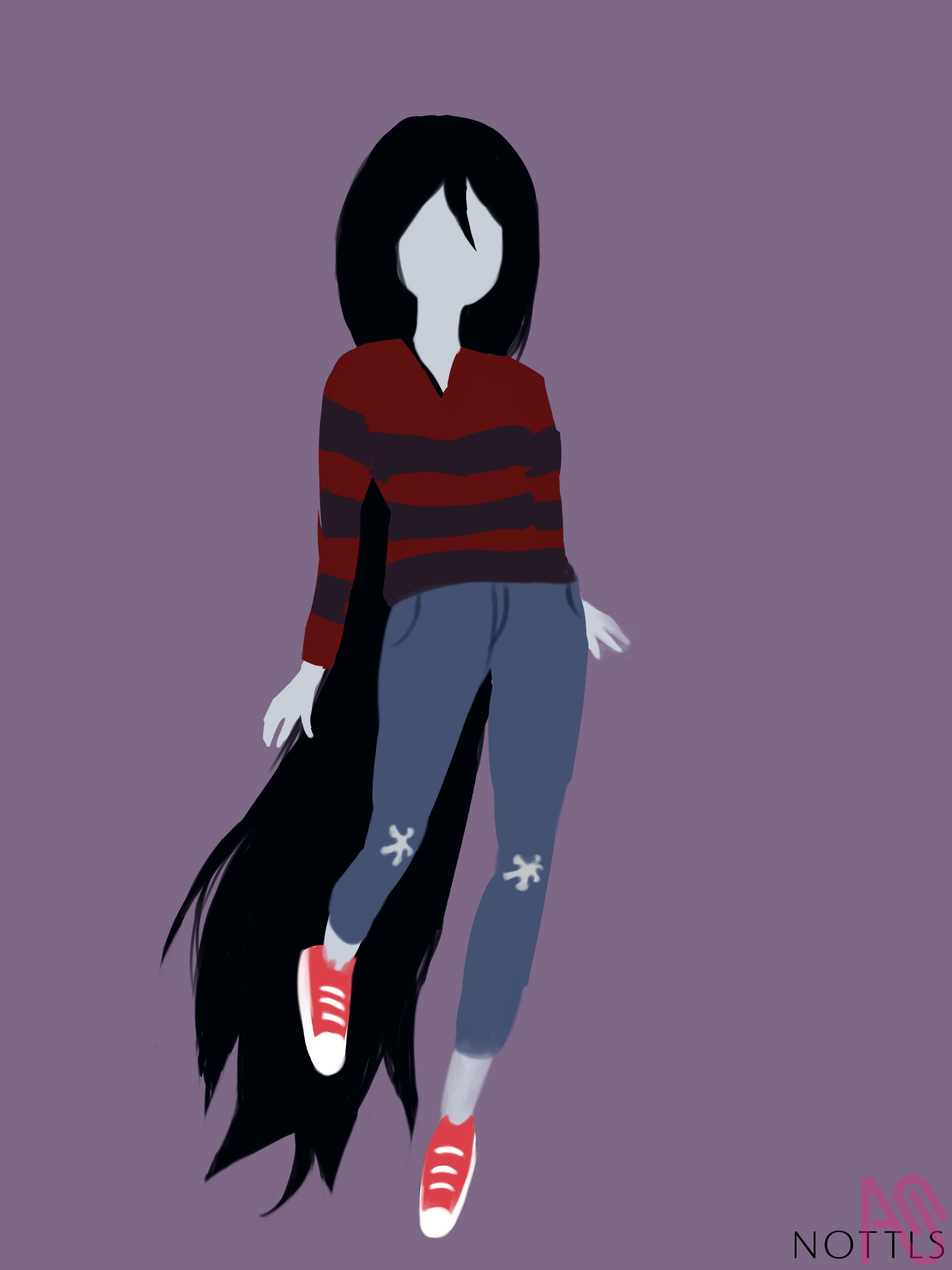 Marceline silhouette Nottls - Illustrations ART street