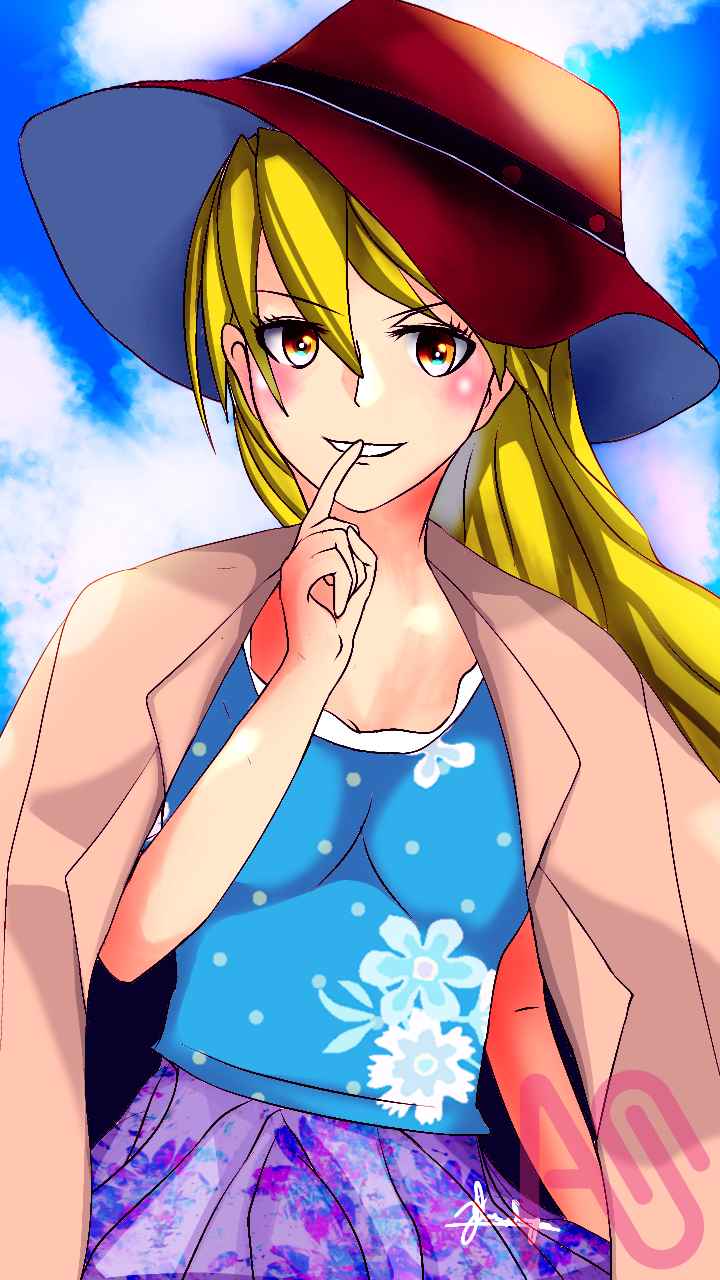 Girl with a hat (⁠ ⁠ᴗ⁠ ⁠ ⁠) 🤫 Jhomzs - 插畫 ART street