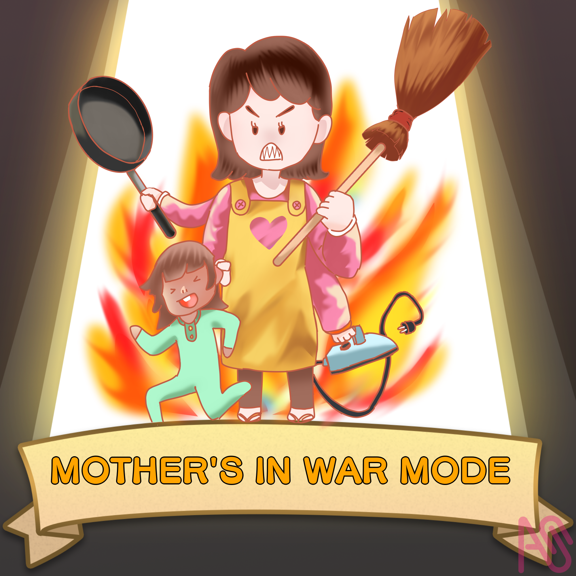 Mother's In War Mode Heihei - Illustrations ART street