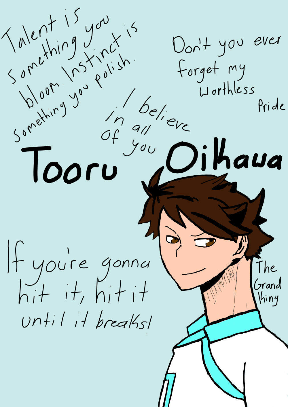 Tooru Oikawa Anime obsessed weeb - Illustrations ART street