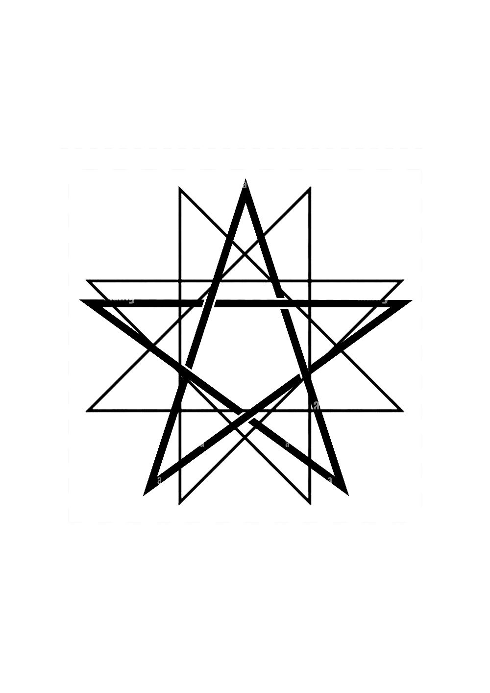 Pentagram over Octogram Nugget - 插图 ART street