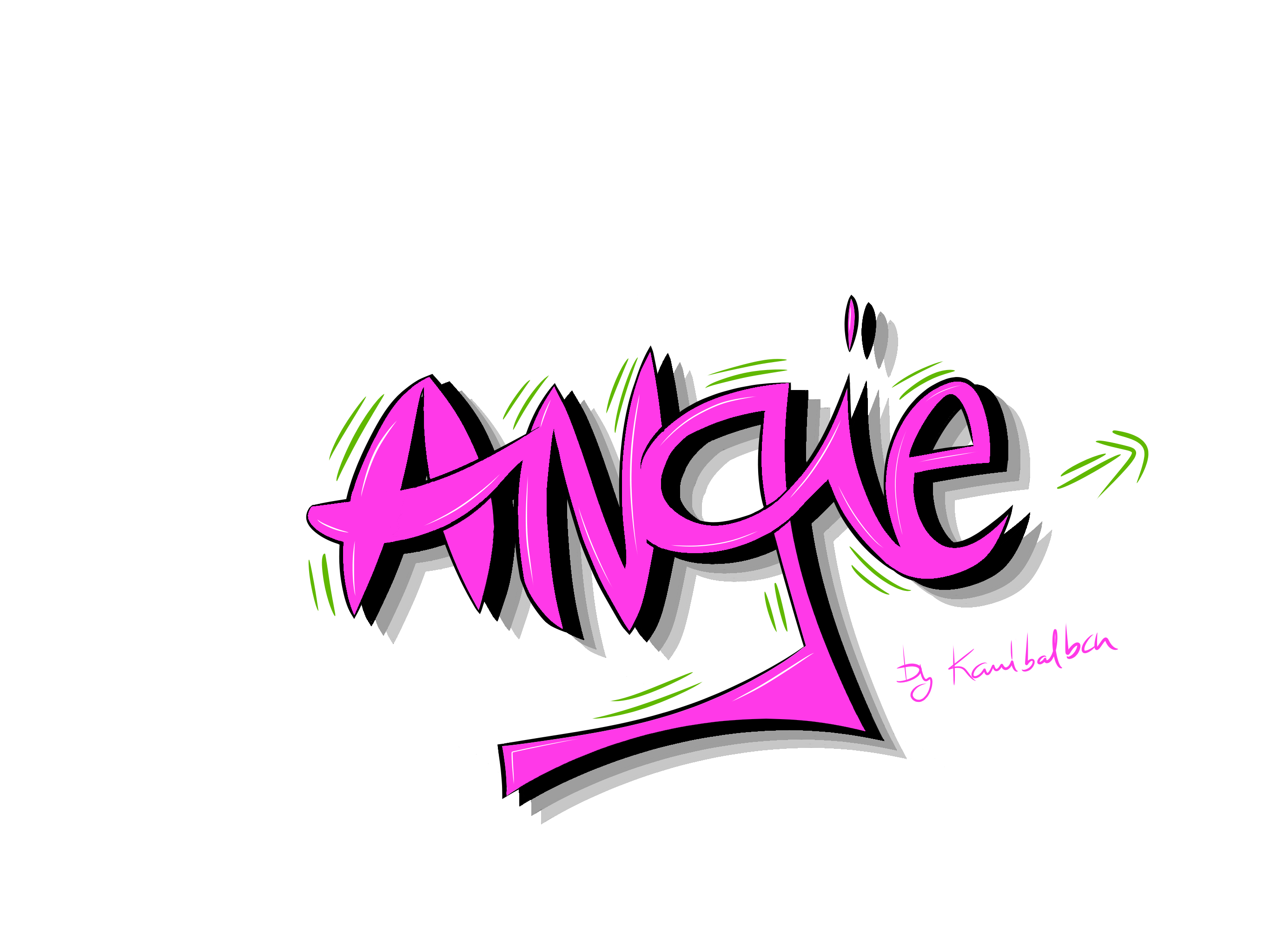 Graffiti Angie oswaldbcn - Illustrations ART street