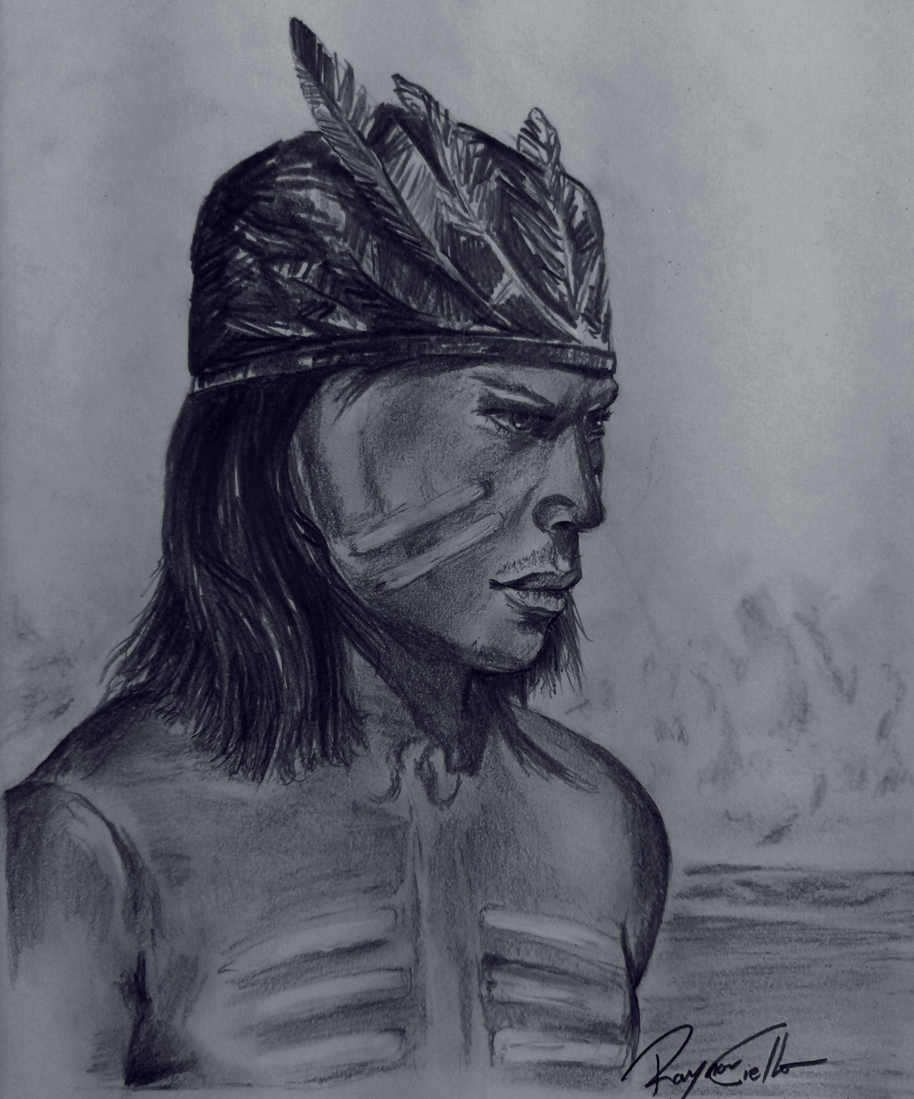 Tribal man Raynor Cielto - Illustrations ART street