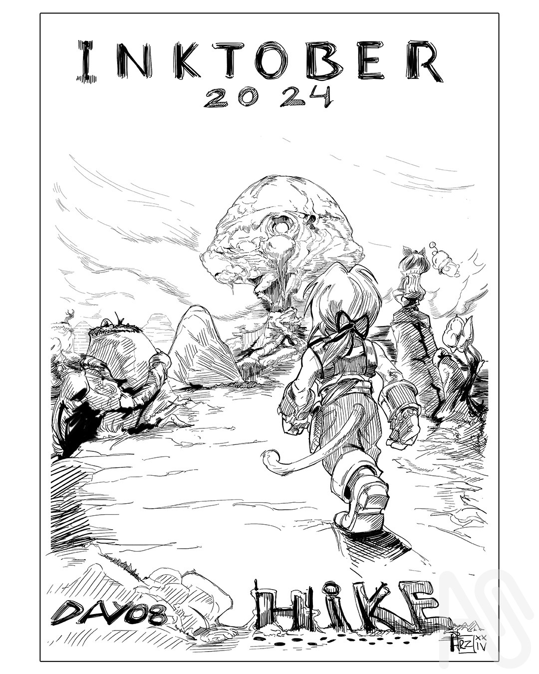 [Inktober 24] 08 - Hike HRZGraph - Illustrations ART street