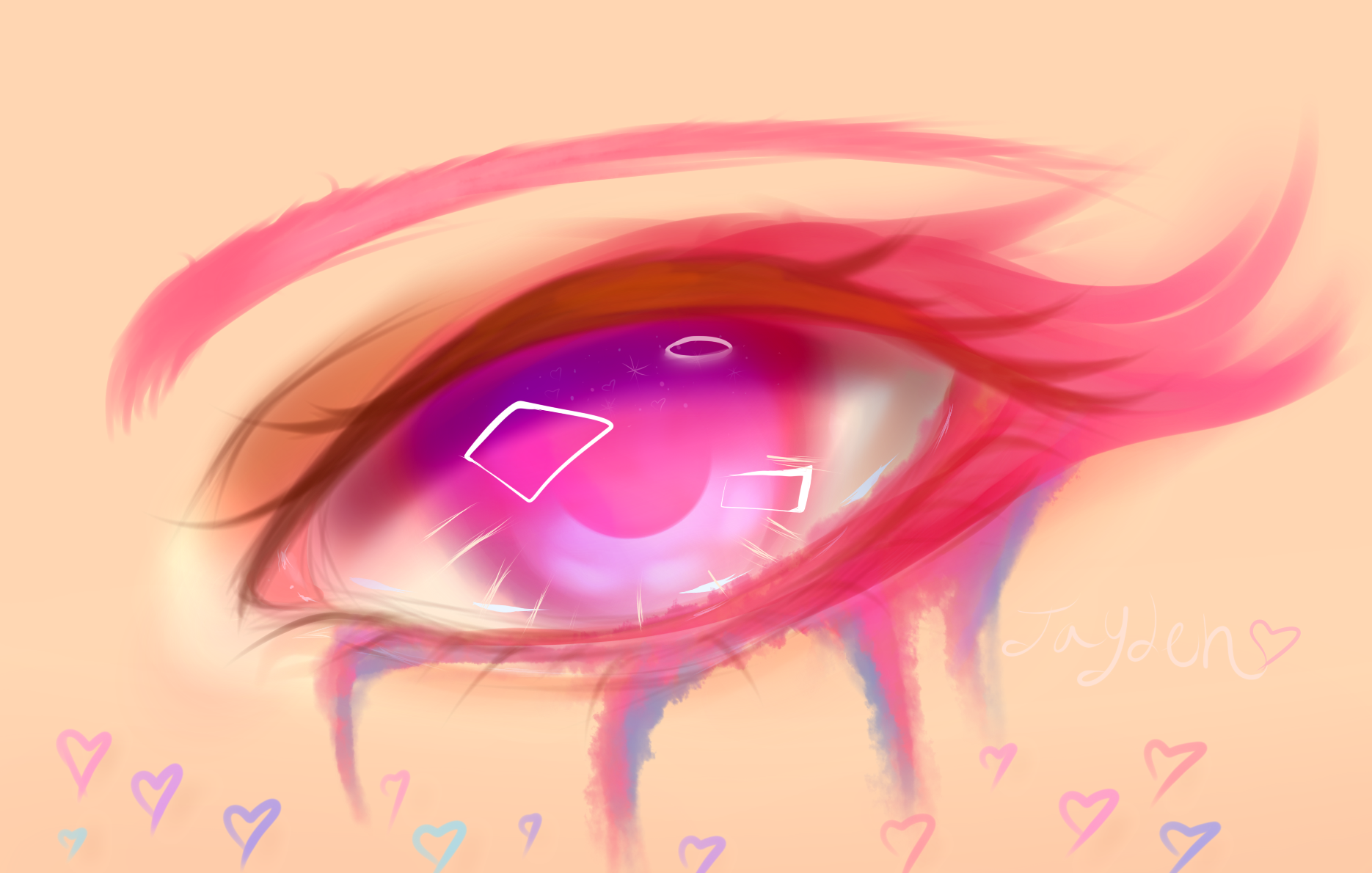 Throw up pink Another Emo Artist - 일러스트 ART street (아트 스트리트)