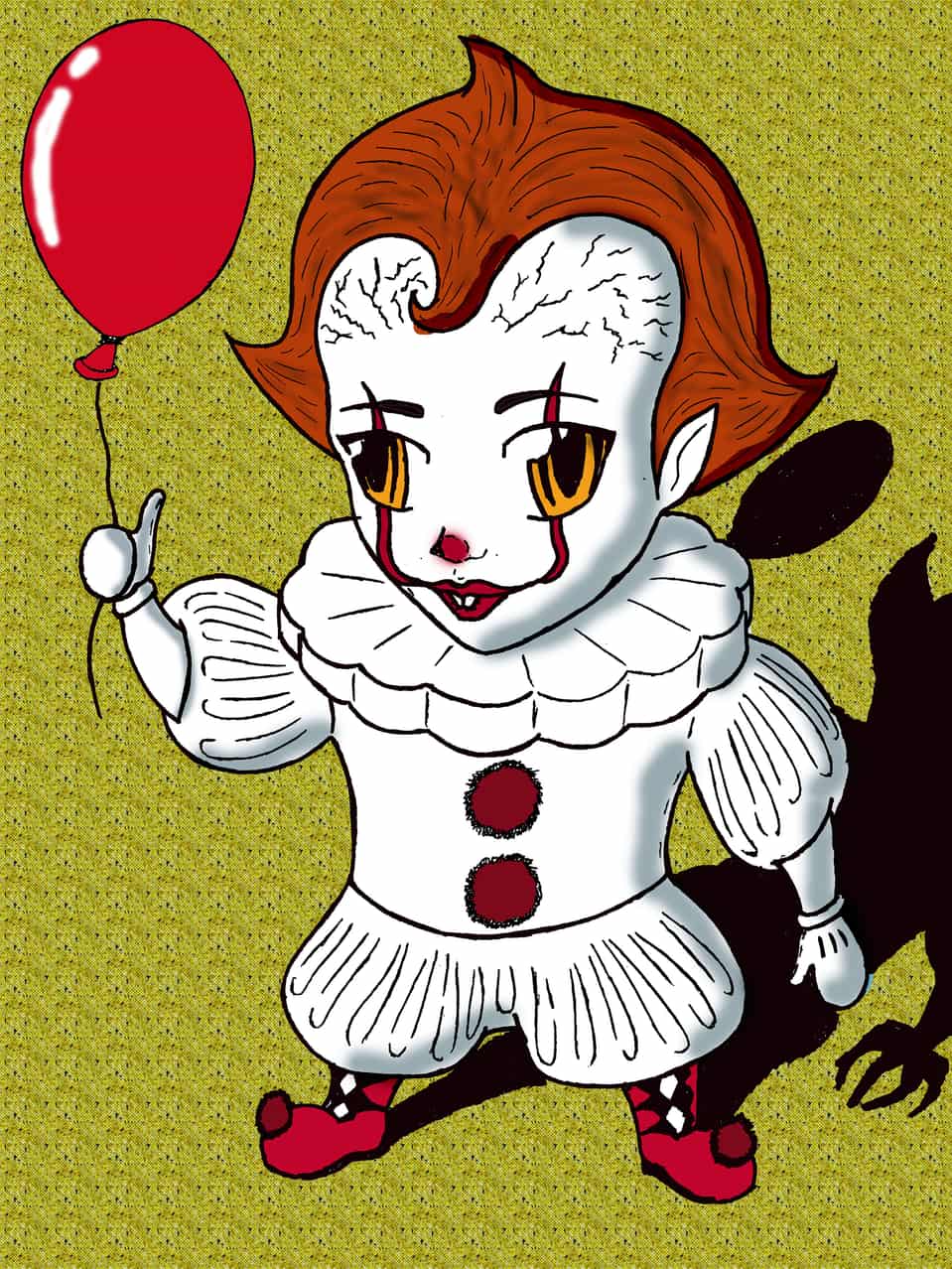 New Pennywise Chibi Cute Kawaii" Sticker By Art By Rais | Redbubble