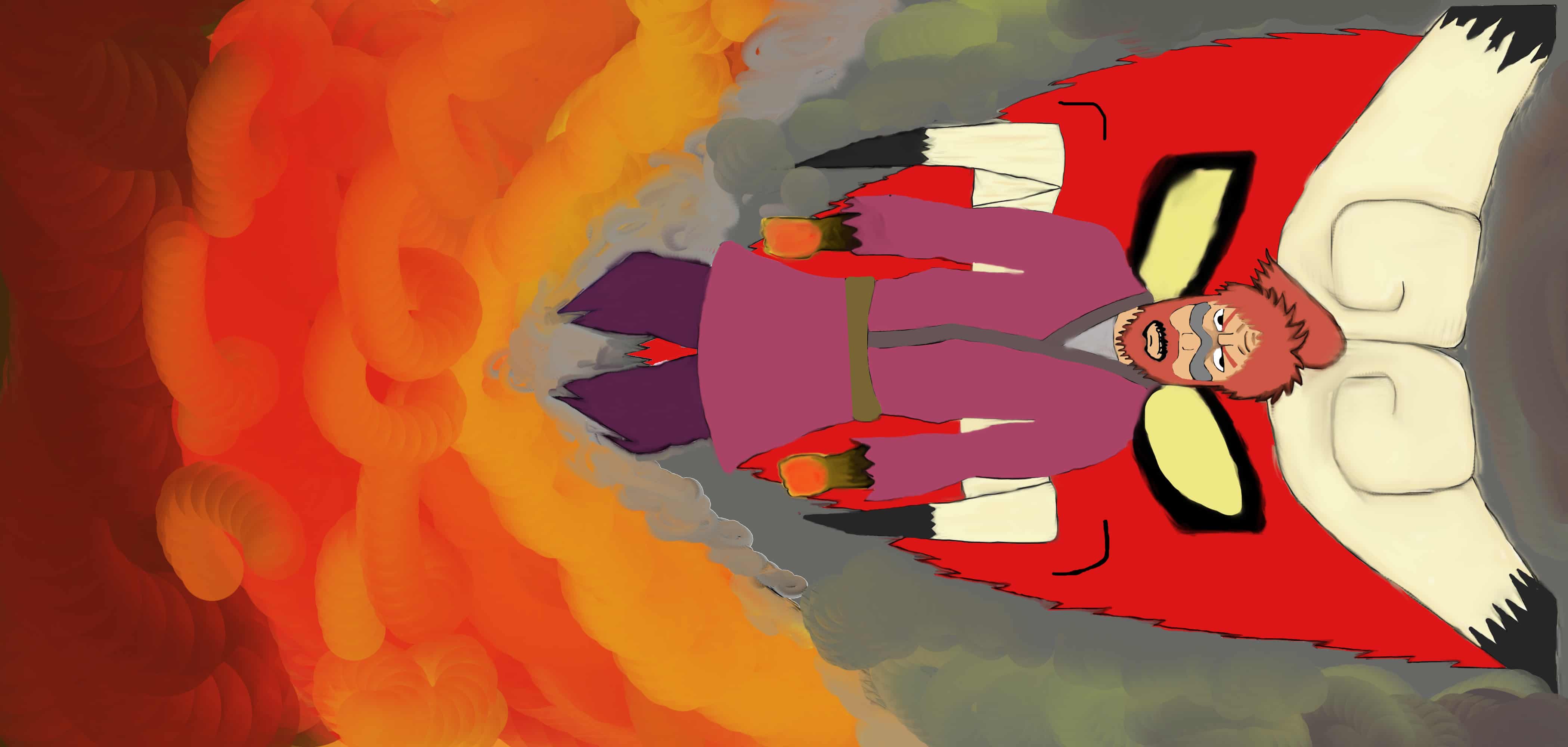 Roshi with Son Goku Andrew Uchiha - Illustrations ART street