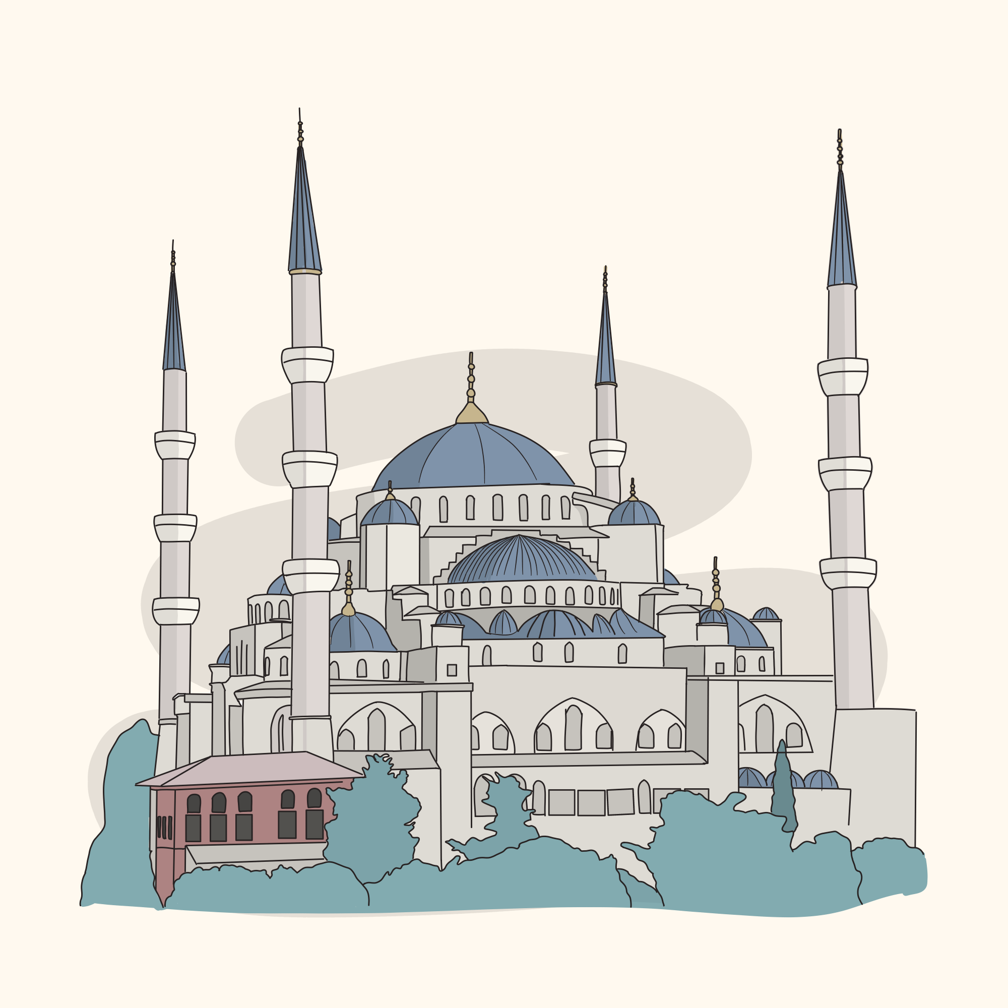 Blue Mosque Anisyah_p - Illustrations ART street