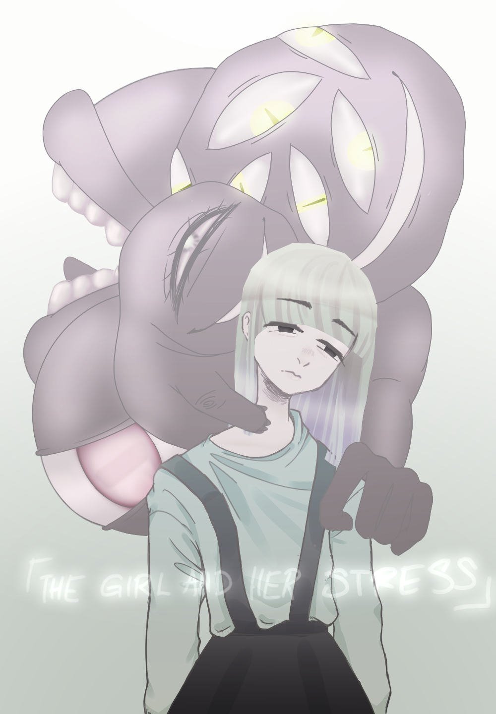 the girl and her stress i0sero4 - Illustrations ART street