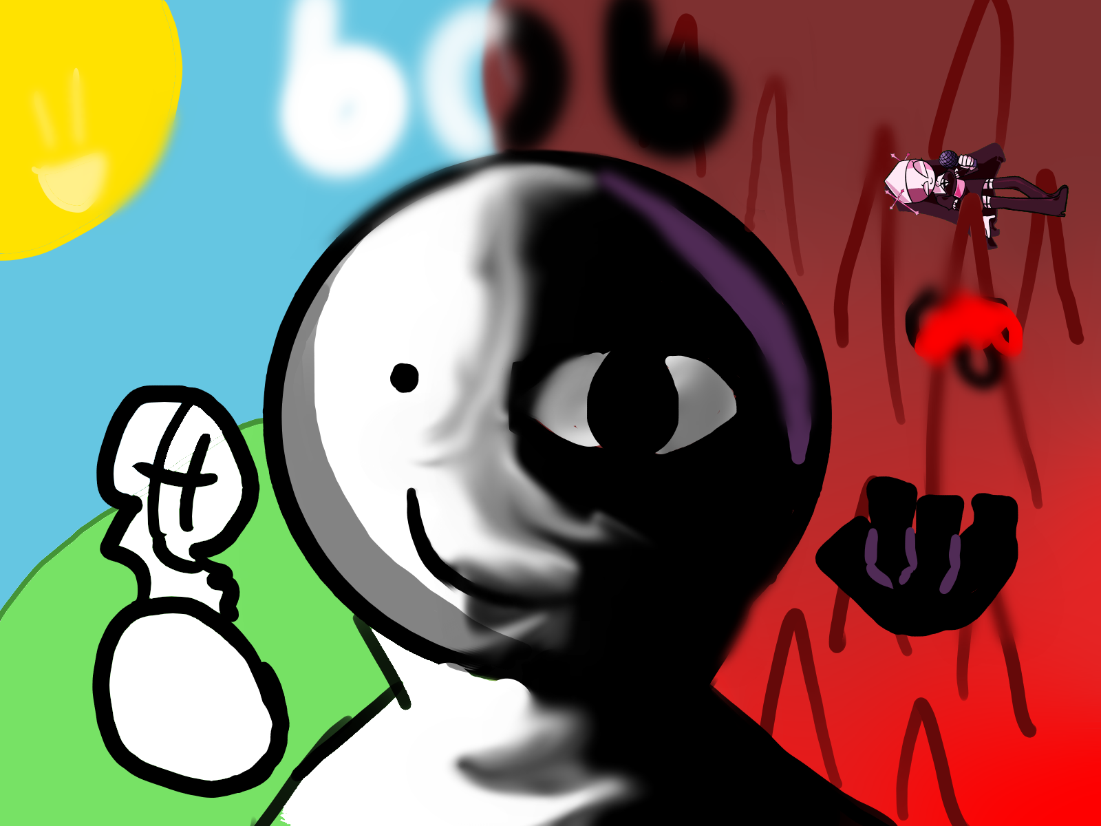 BOB Fnf character Mask - 插畫 ART street