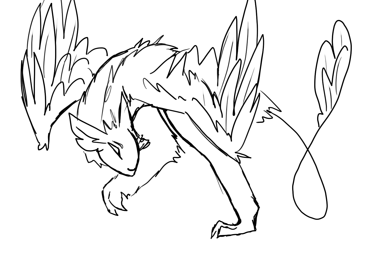 WindLofts FTU bases! 🐾Flameteeth Draws🐾 - Illustrations ART street