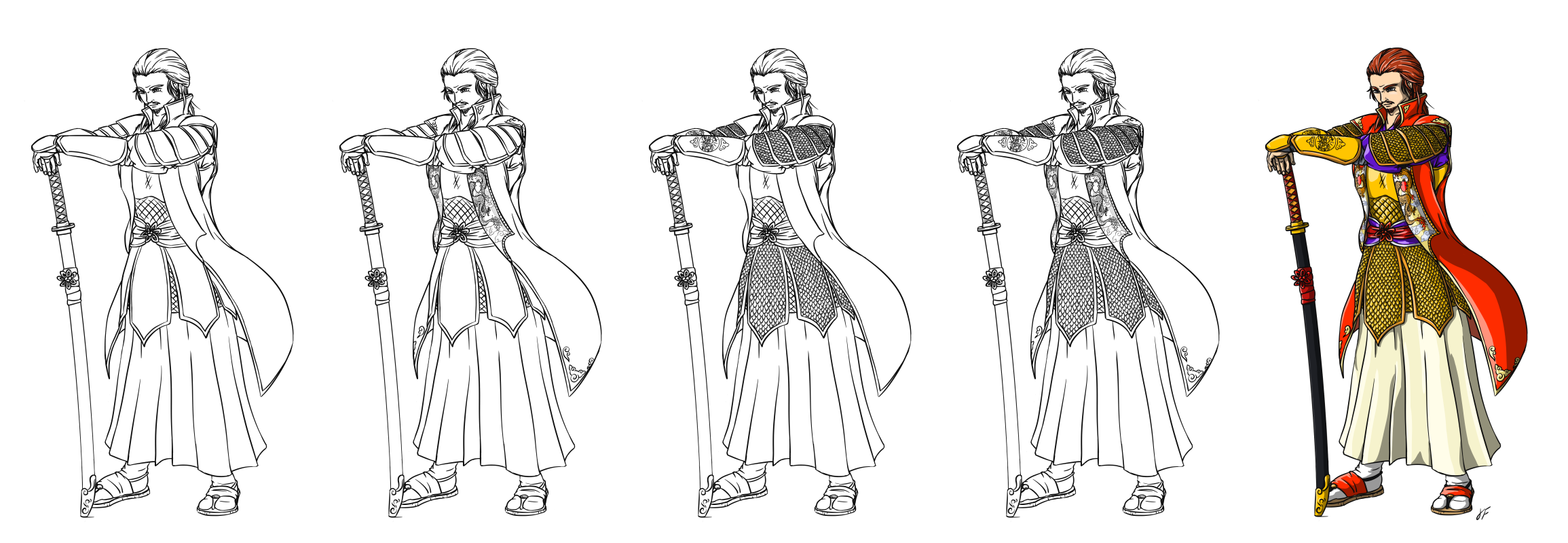 Character Line Up: Lord Yager Tybris Michino - Illustrations ART street