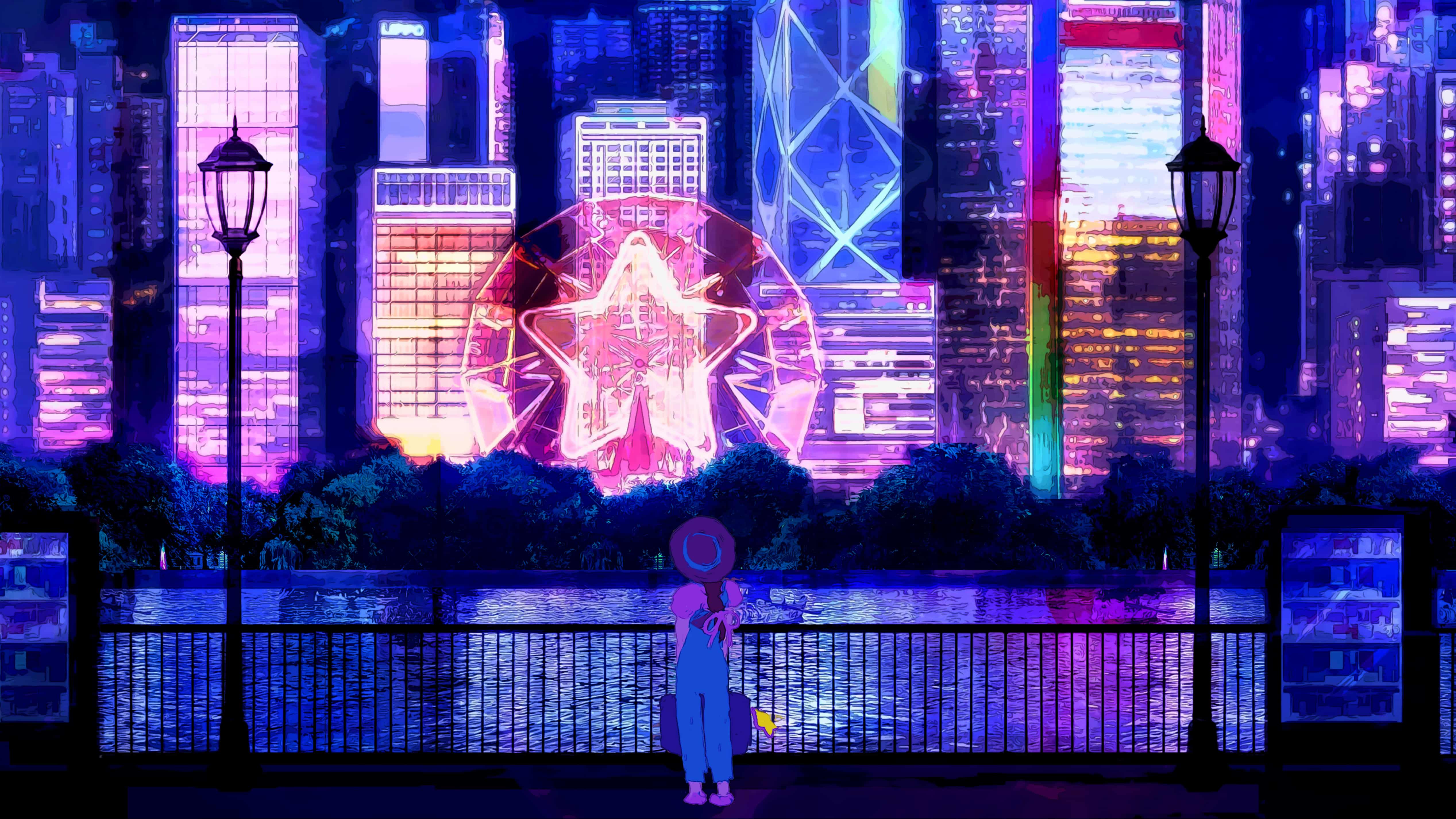 Neon Nights Vibrantes - Illustrations ART street