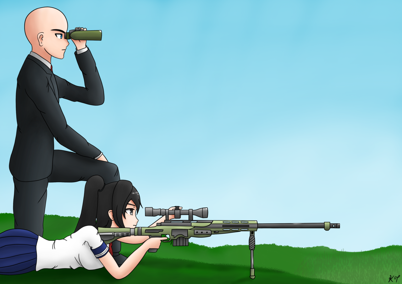 Sniping practice with hitman Kapotalius - Illustrations ART street