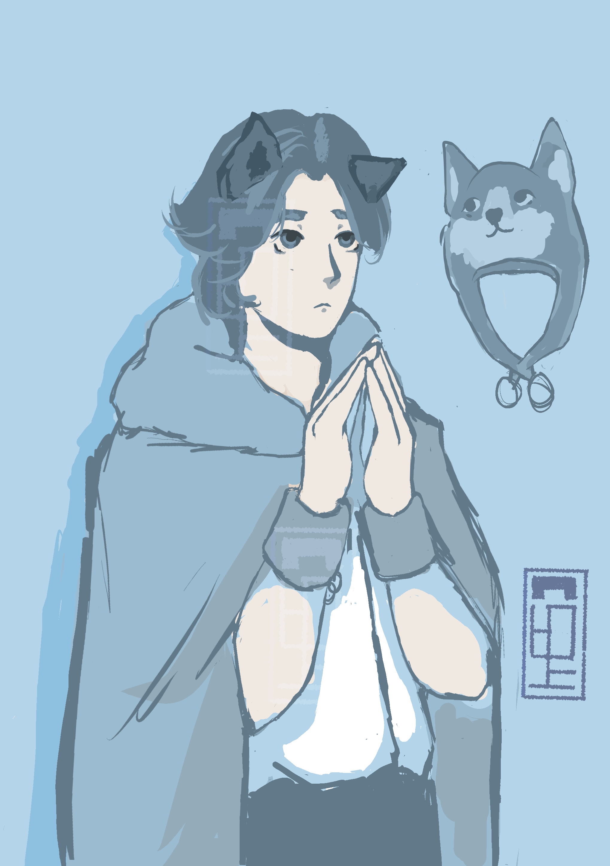 Gorro de lobo Shell Heisy - 插畫 ART street