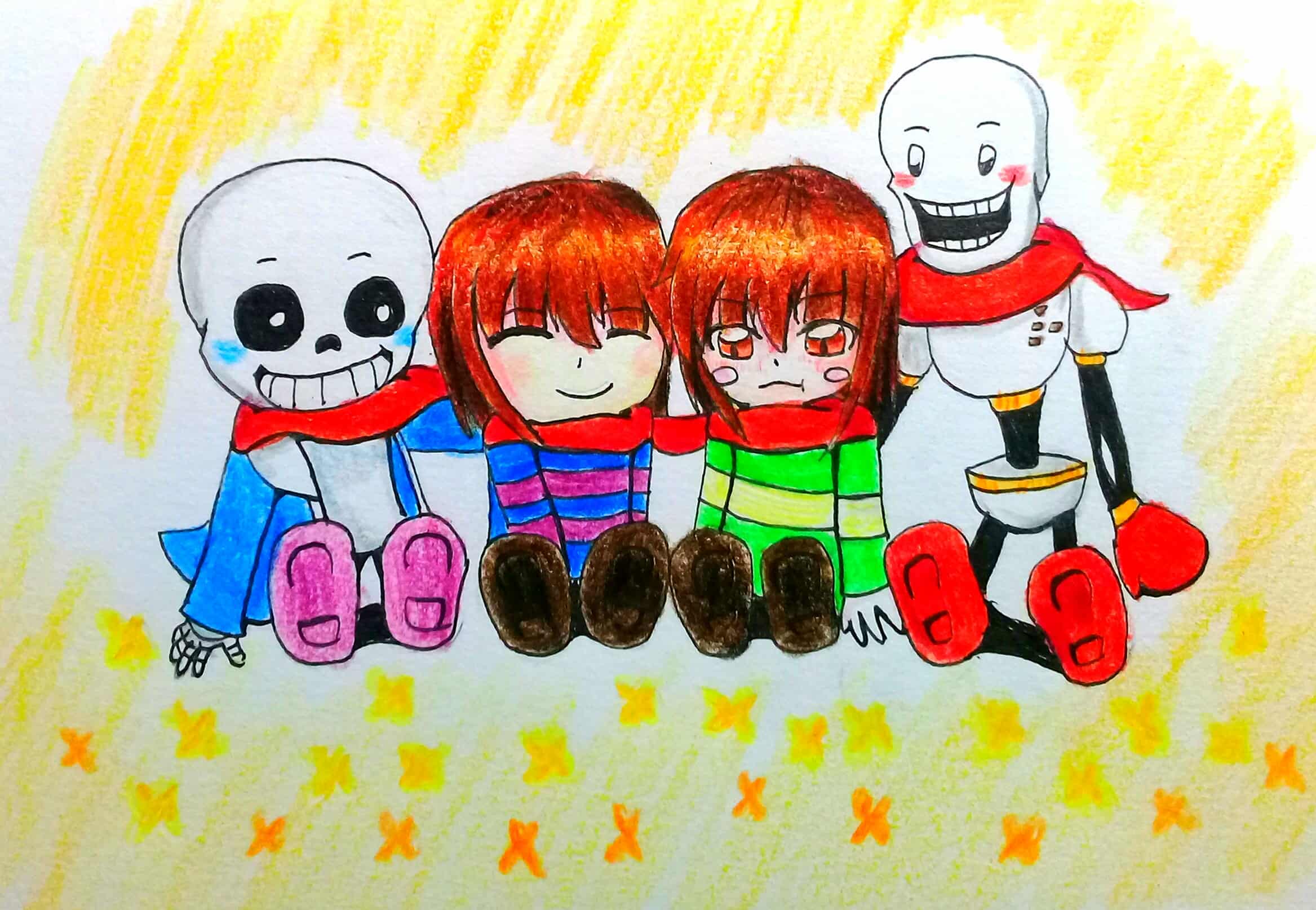 undertale，友誼的圍巾 晴空ゆうイェ - Illustrations ART street