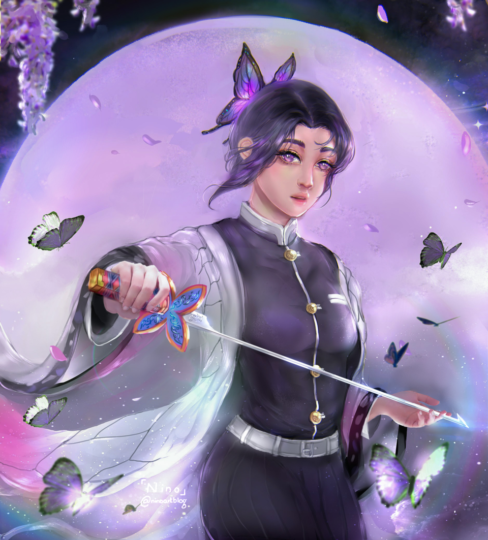Shinobu Kocho Demon Slayer N i n o - Illustrations ART street