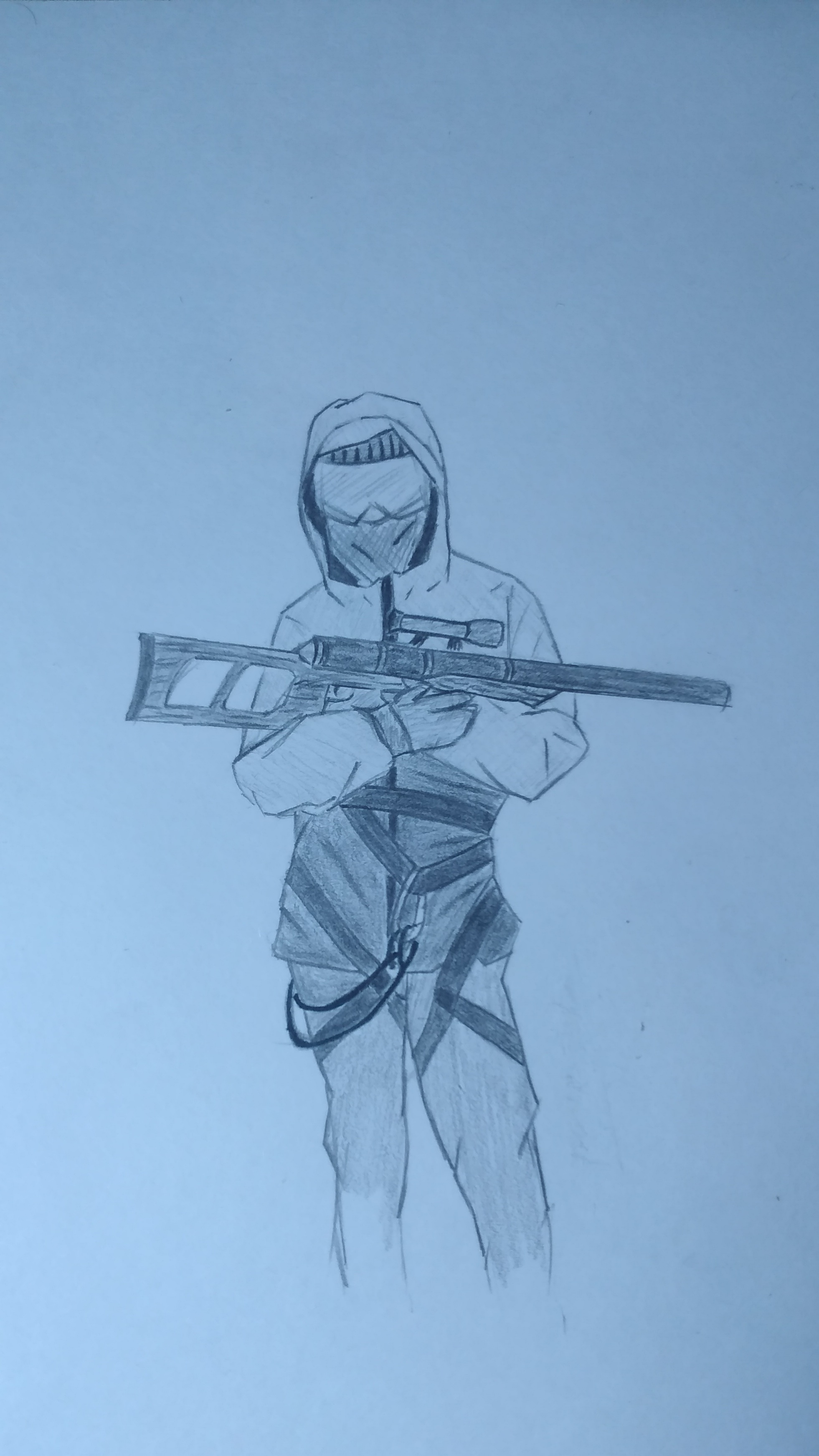 Stalker in winter outfit po4my4ka - Illustrations ART street