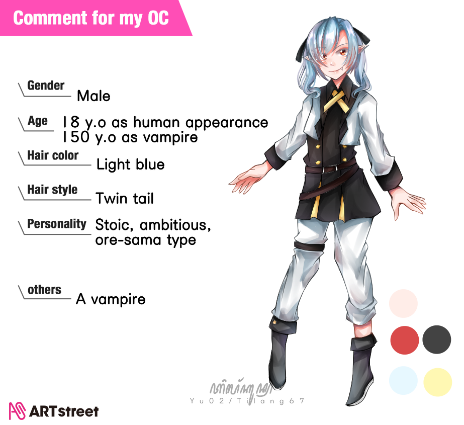 "Comment for my OC" Yu02 ver Salsa_Yu02 - Illustrations ART street