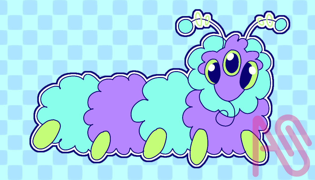 Alien Caterpillar 🩷🍪🐑𝑷𝒊𝒏𝒌𝒂𝒚 🐑🍪🩷 - 插畫 ART street