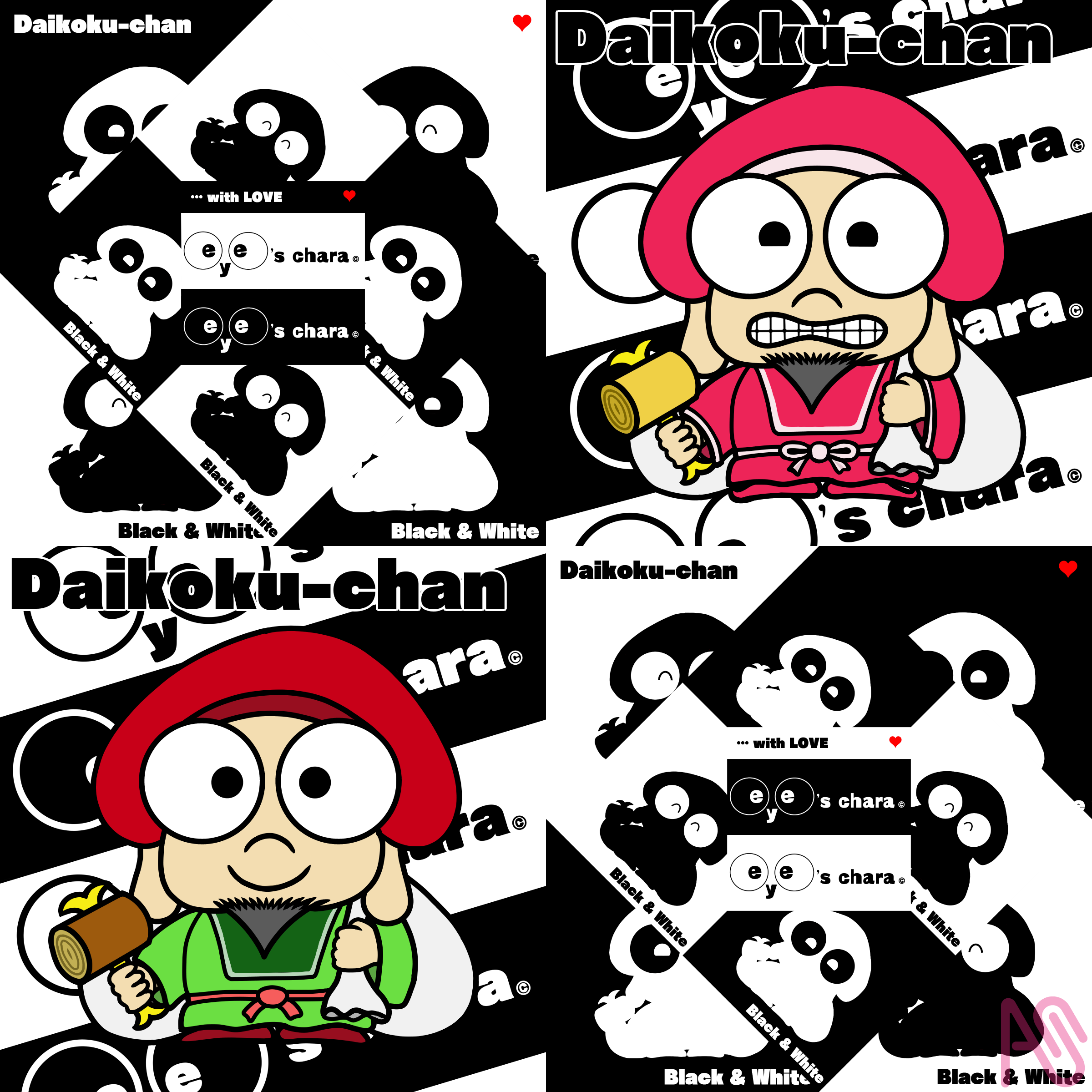 eye's MIX No.047 【Daikoku-chan】7 Gods of fortnune ケンチン - Illustrations ...
