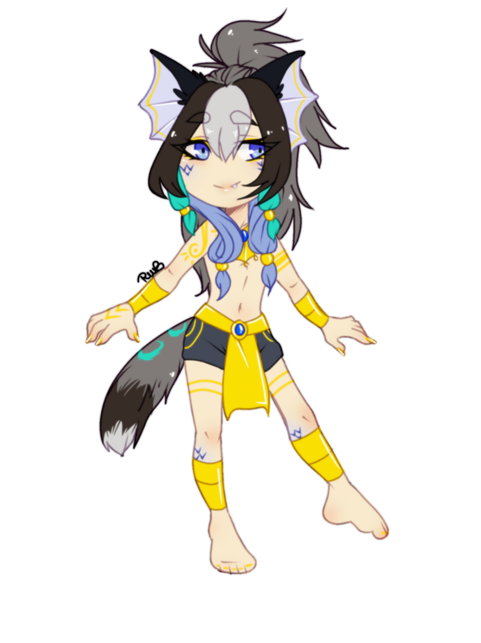 One of my many Oc's RiotWolfBite - Illustrations ART street