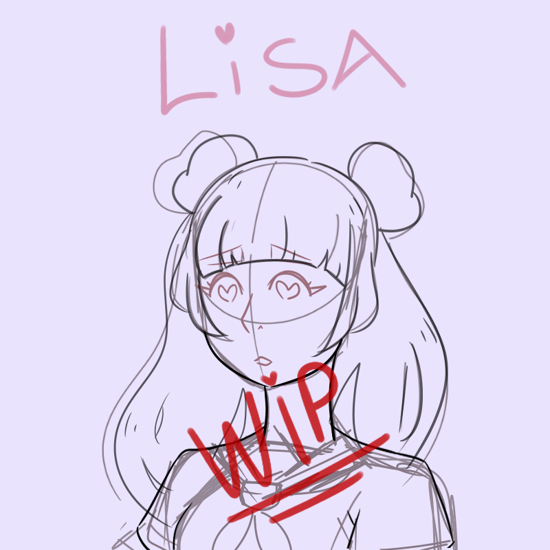 Dibujo oc- Lisa//WIP Alpha - Illustrations ART street