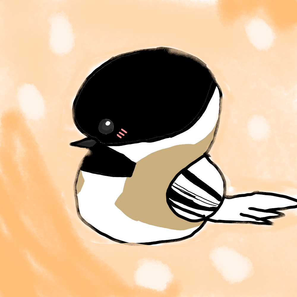 Kawaii Chickadee Jewel of the Sea - Illustrations ART street