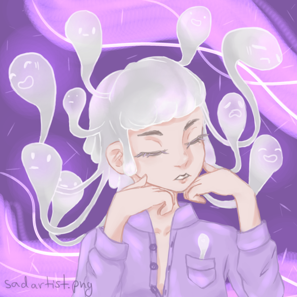 Ghostly Hair sadartist.png - Illustrations ART street