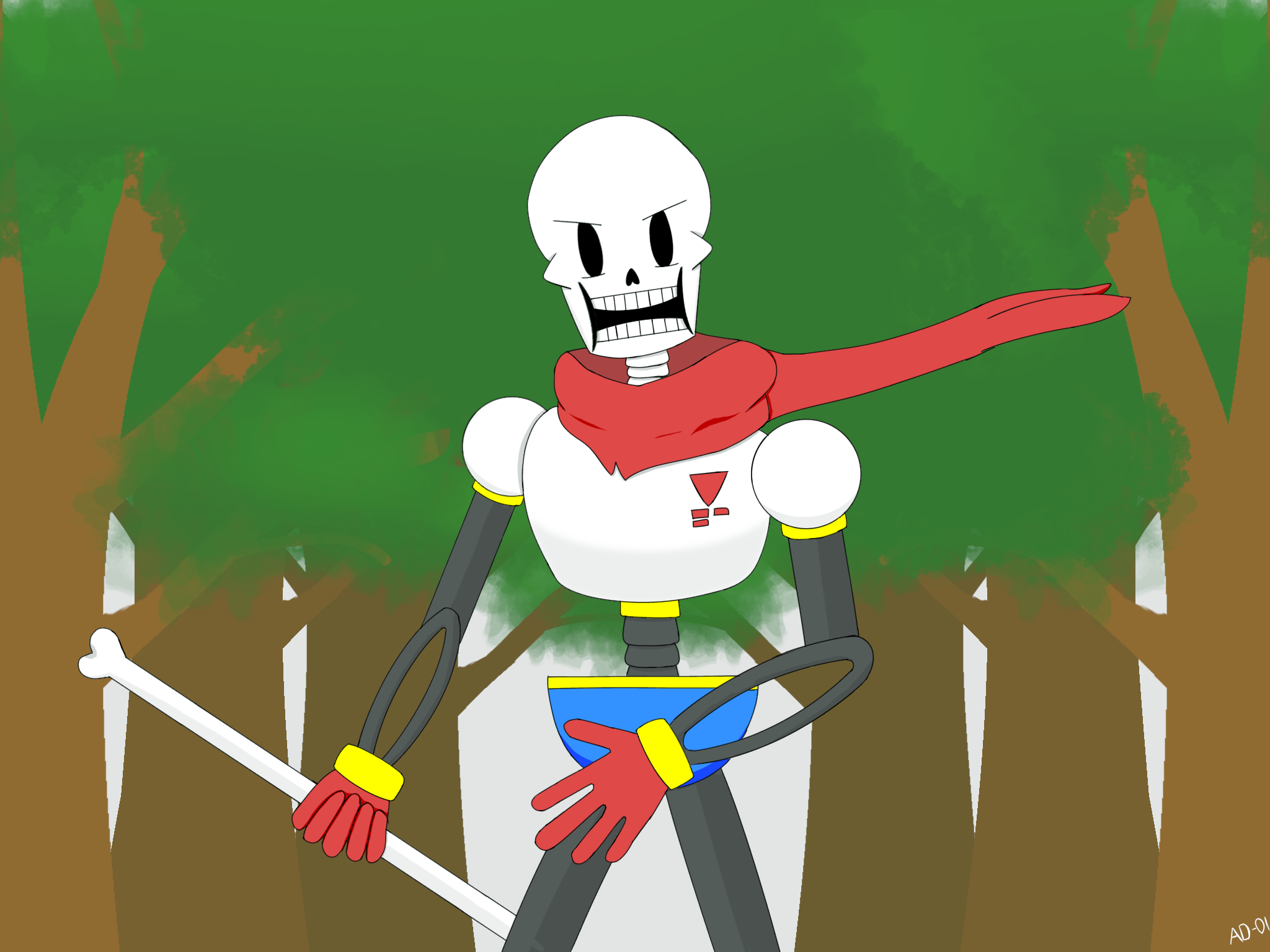 The Great Papyrus blocks your way! Android - 01 - Illustrations ART street