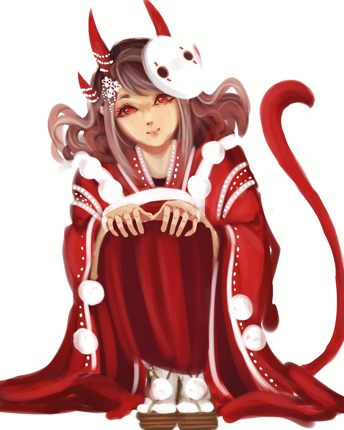 Red Oni Screepter - Illustrations ART street