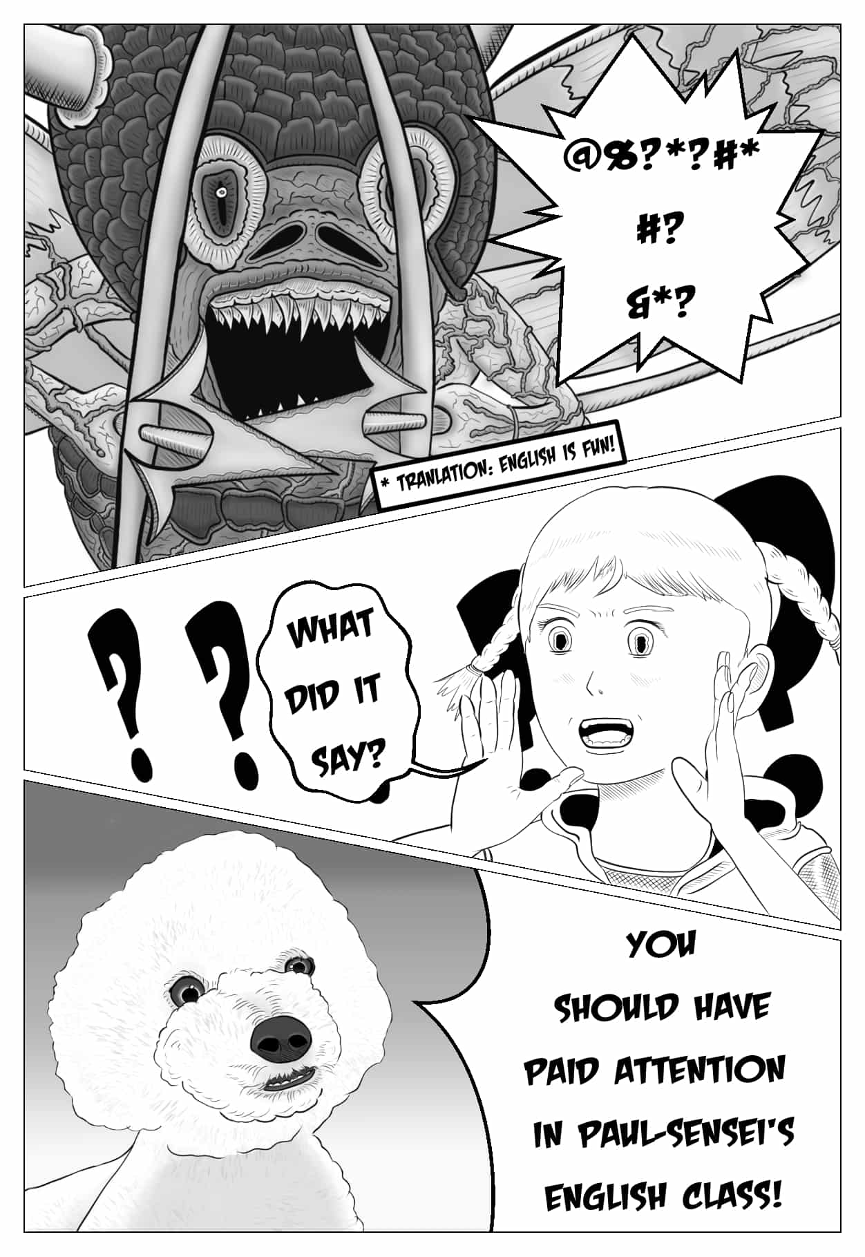 Studying English is fun Daddy Duder - Illustrations ART street