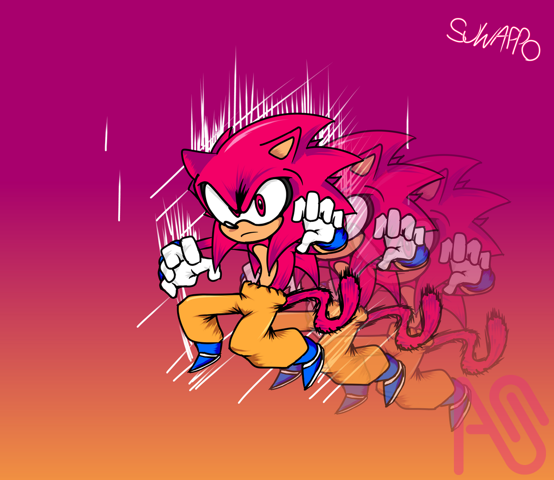 Sonic ssj4 (daima) Suwappo - Illustrations ART street