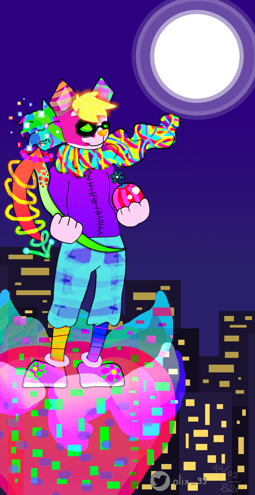 Night Glitch Olix - 插图 ART street