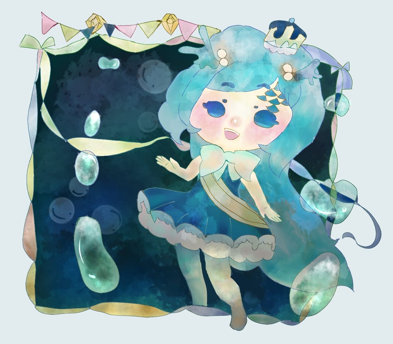 Ocean Girl pretti.tales - Illustrations ART street