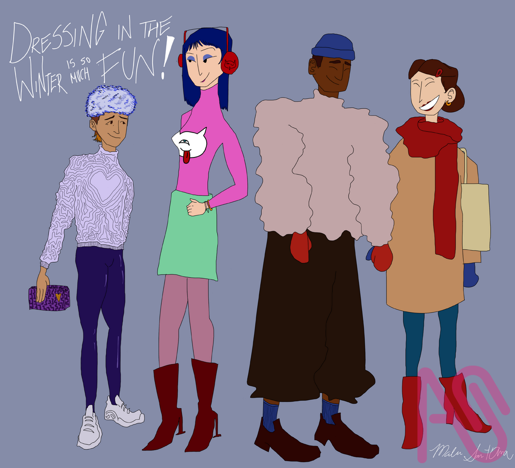 Dressing in the winter is so much fun! malu sant'ana - Illustrations ...