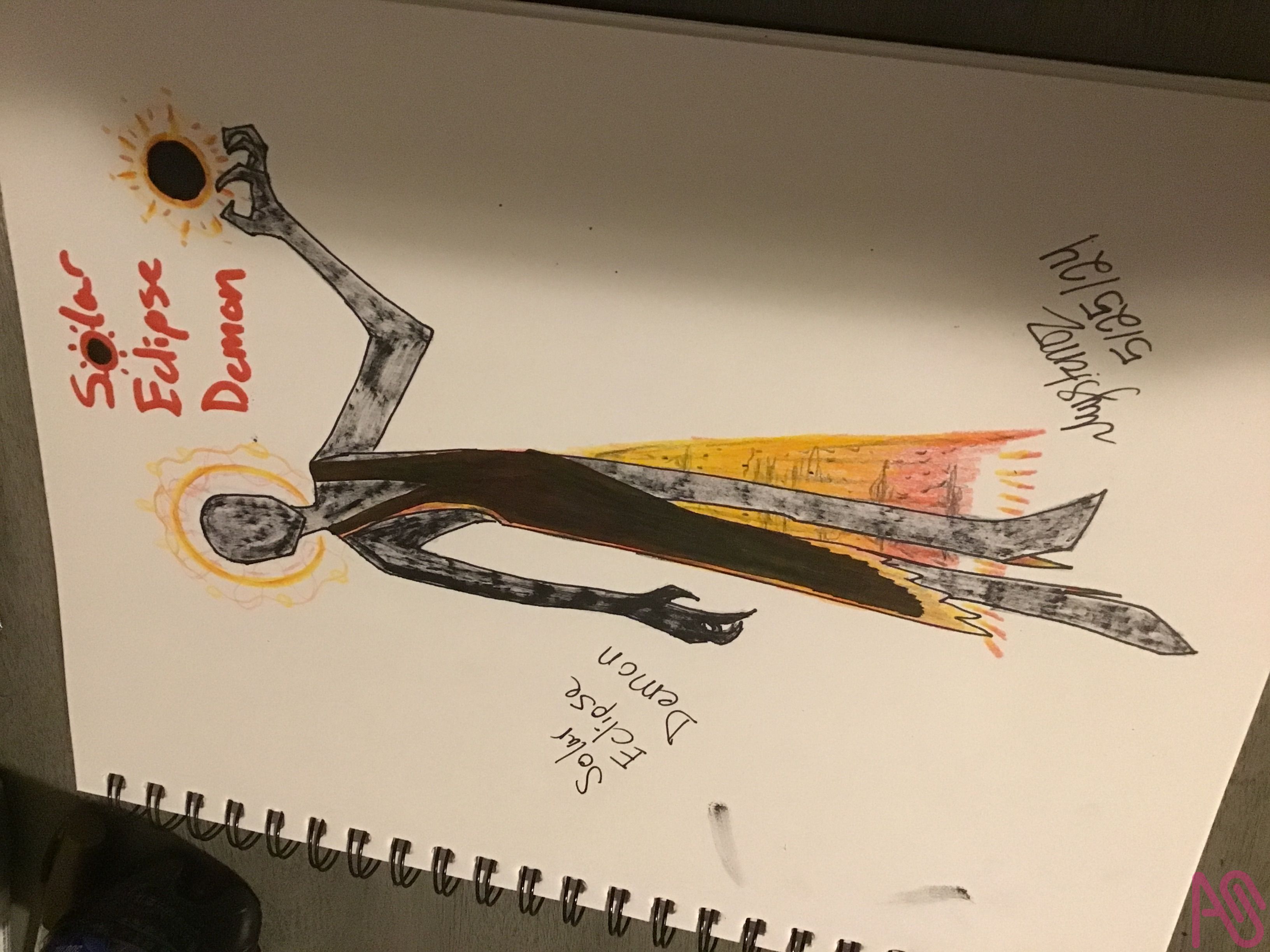 Solar Eclipse Demon concept LKMRaz - Illustrations ART street