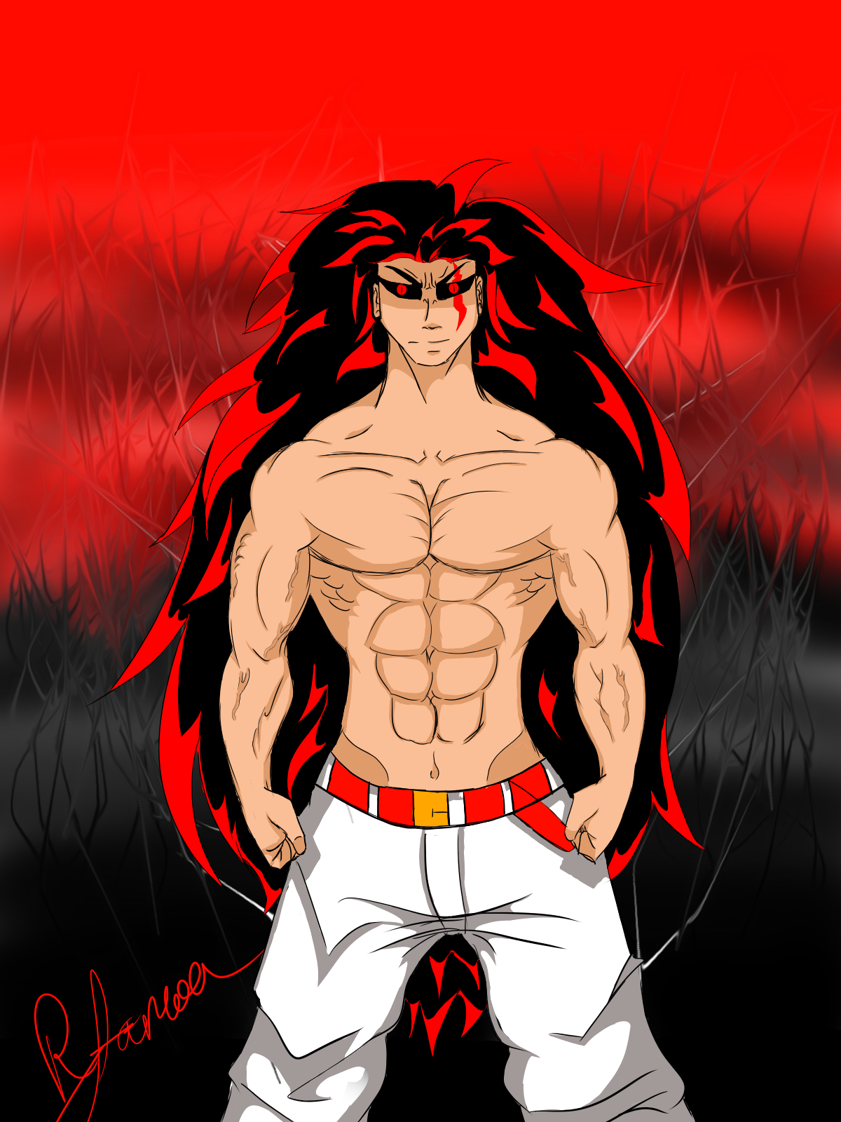 Arata Arashi Human Demon Form Arashi_Arata - 插图 ART street