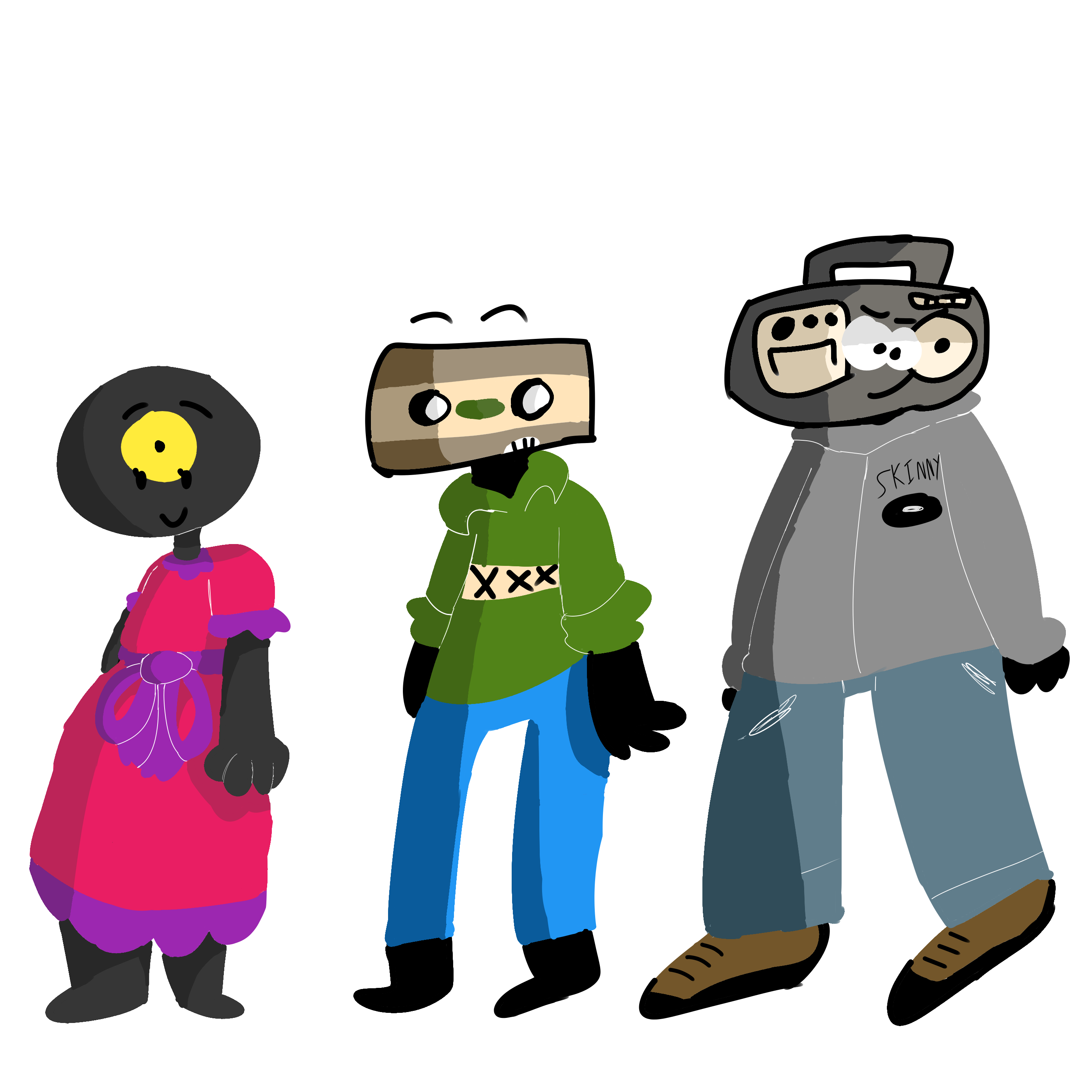 Rowe, Calvin, and Lout KaylaMcSoap - Illustrations ART street