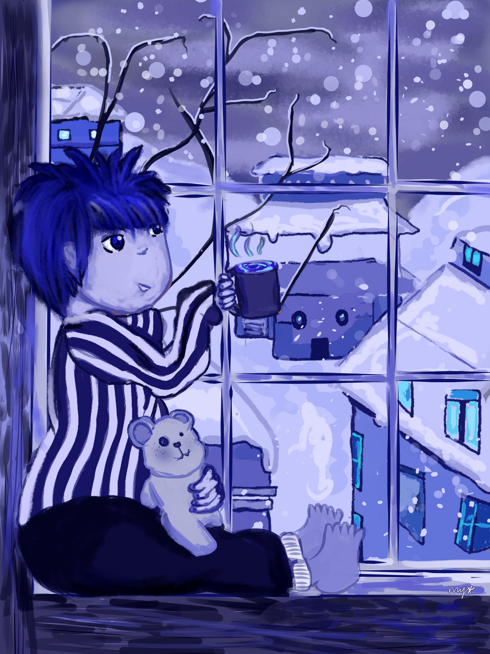 The Boy and The Snow mominaepic - Illustrations ART street