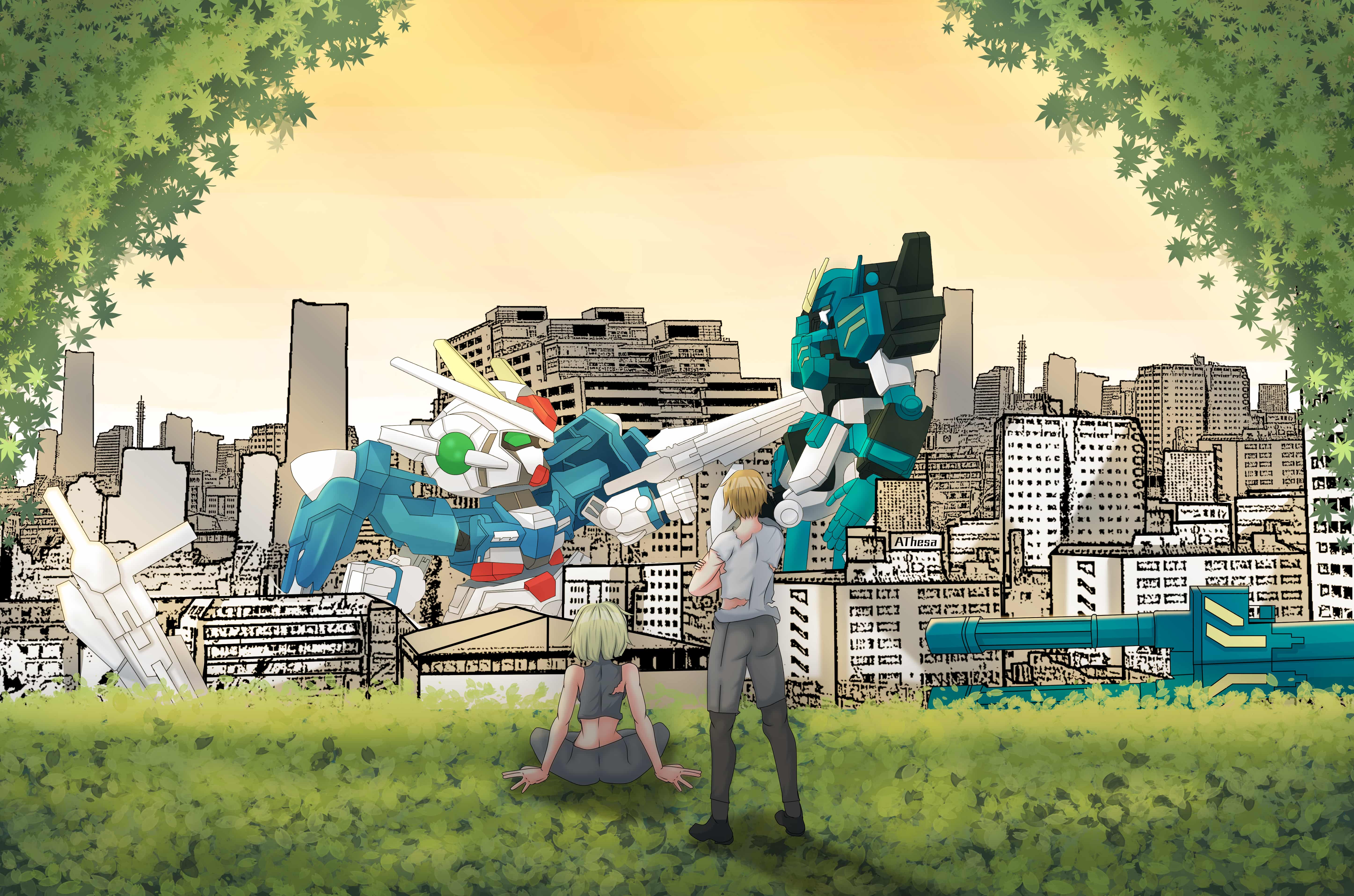 end of a war AThesa - Illustrations ART street