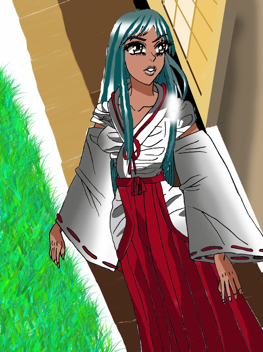 Chika the Miko. Atsuko Karasu - 插畫 ART street