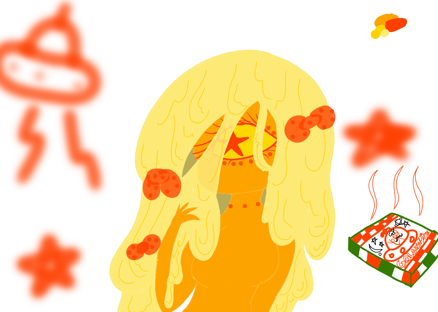 Pizza cyclops (Thing I drew in school) Shiny_Sandollar - Illustrations ...