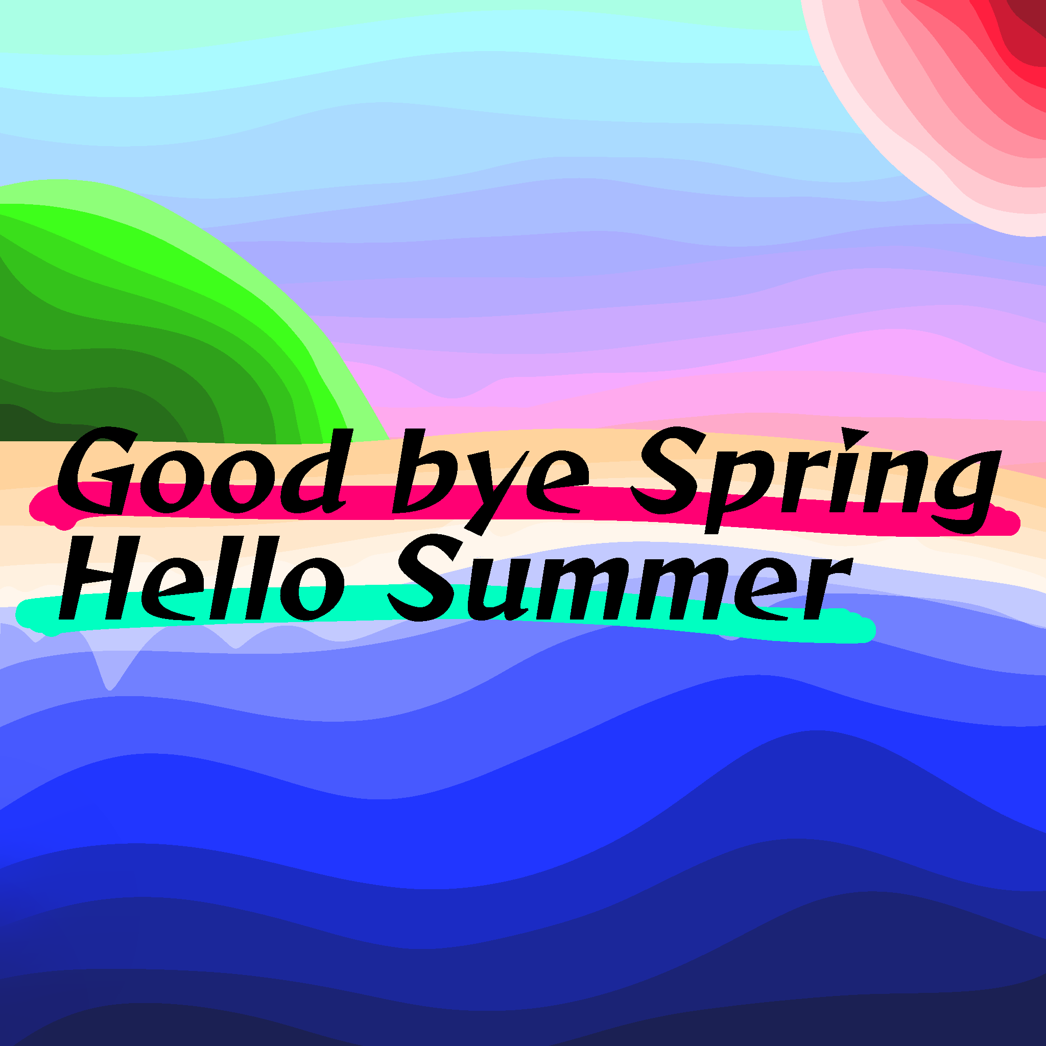 Good bye Spring* Hello Summer RAKO - Illustrations ART street