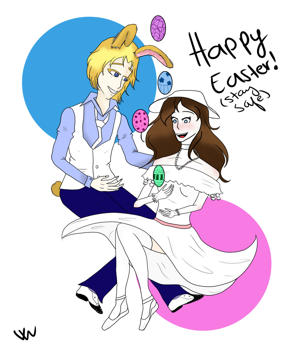 Happy Easter Von Wolffen - Illustrations ART street